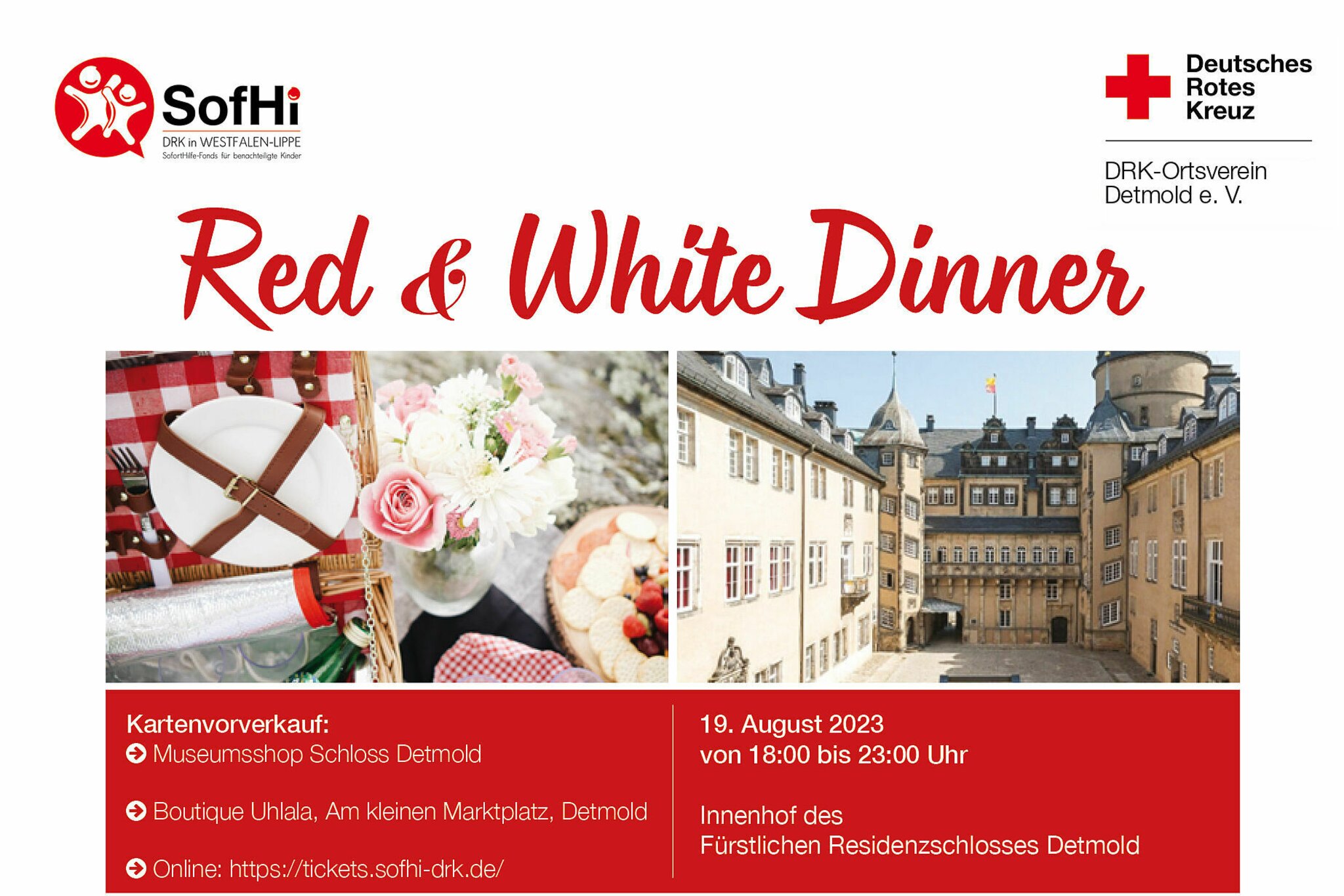 DRK Gladbeck ++Red & White Dinner“ für „SofHi“++: Benefizveranstaltung zugunsten der ...