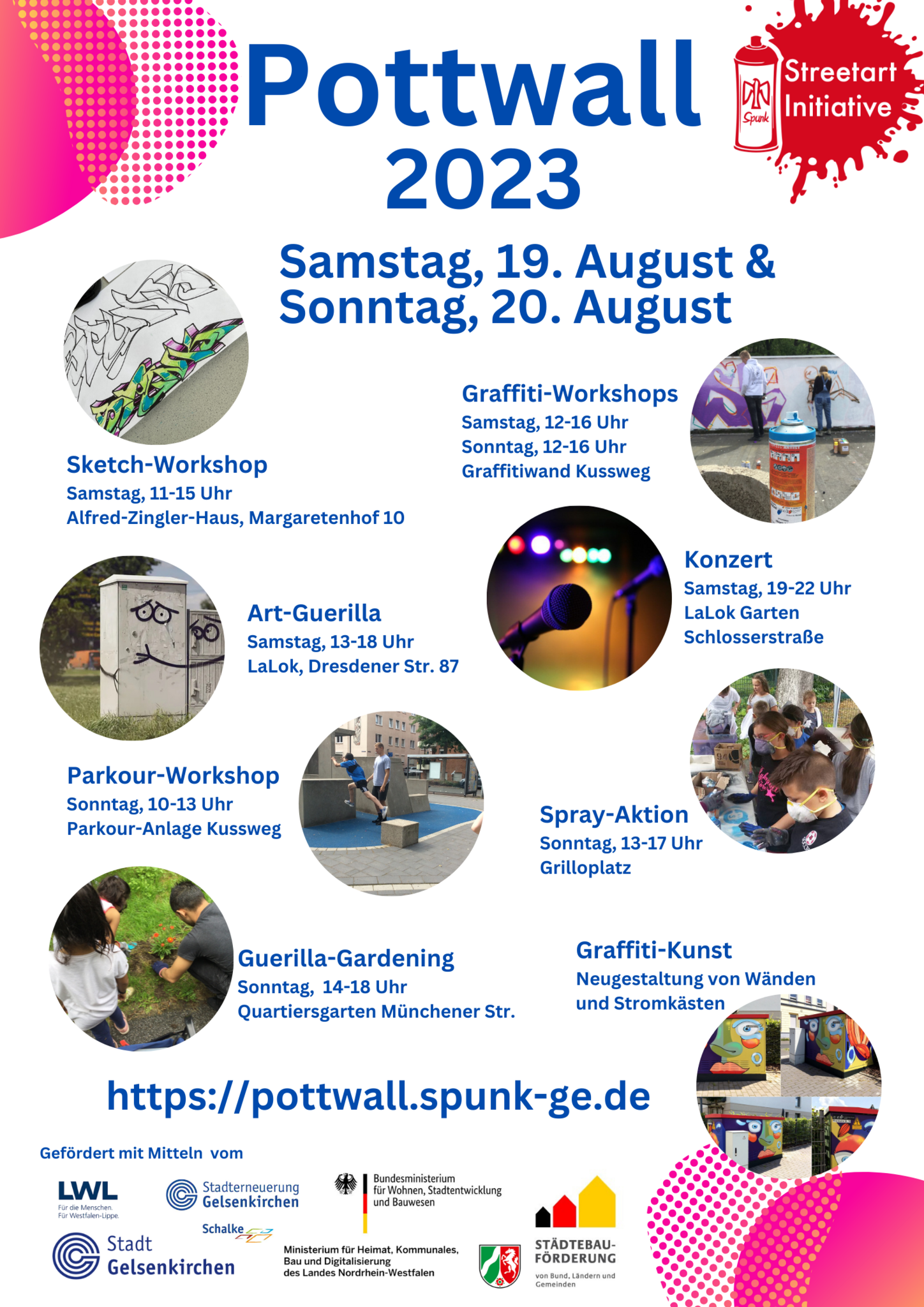 Streetart Initiative von Falken und Spunk:: Pottwall lädt zum Mitmachen ...