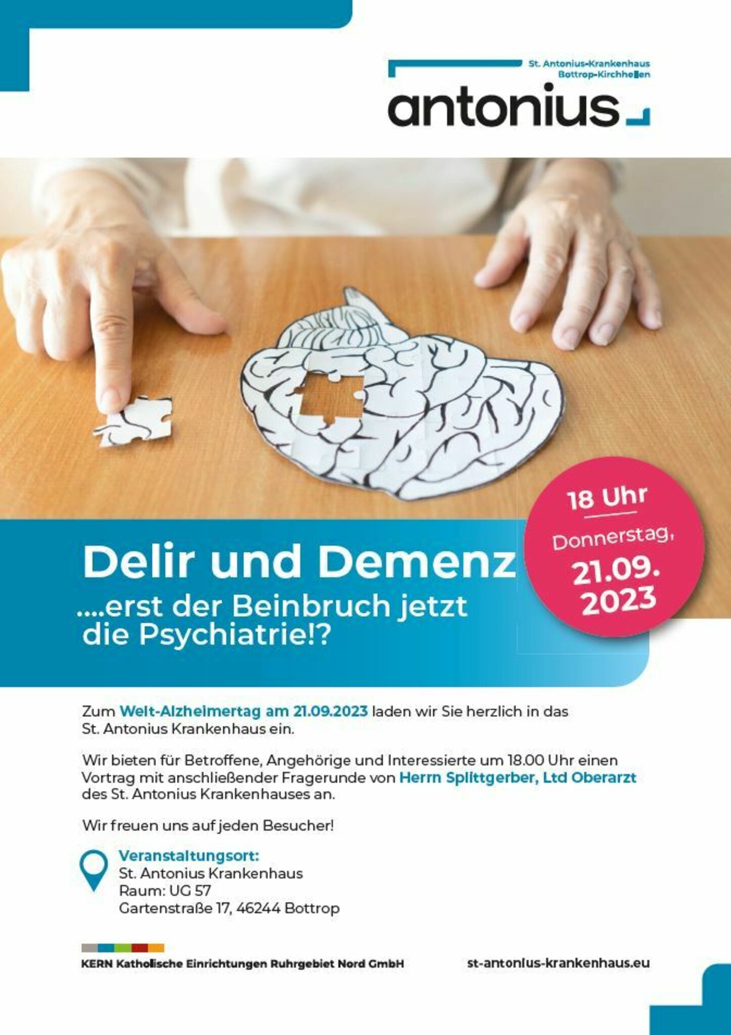 Delir und Demenz – …erst der Beinbruch, jetzt die Psychiatrie!? - Bottrop