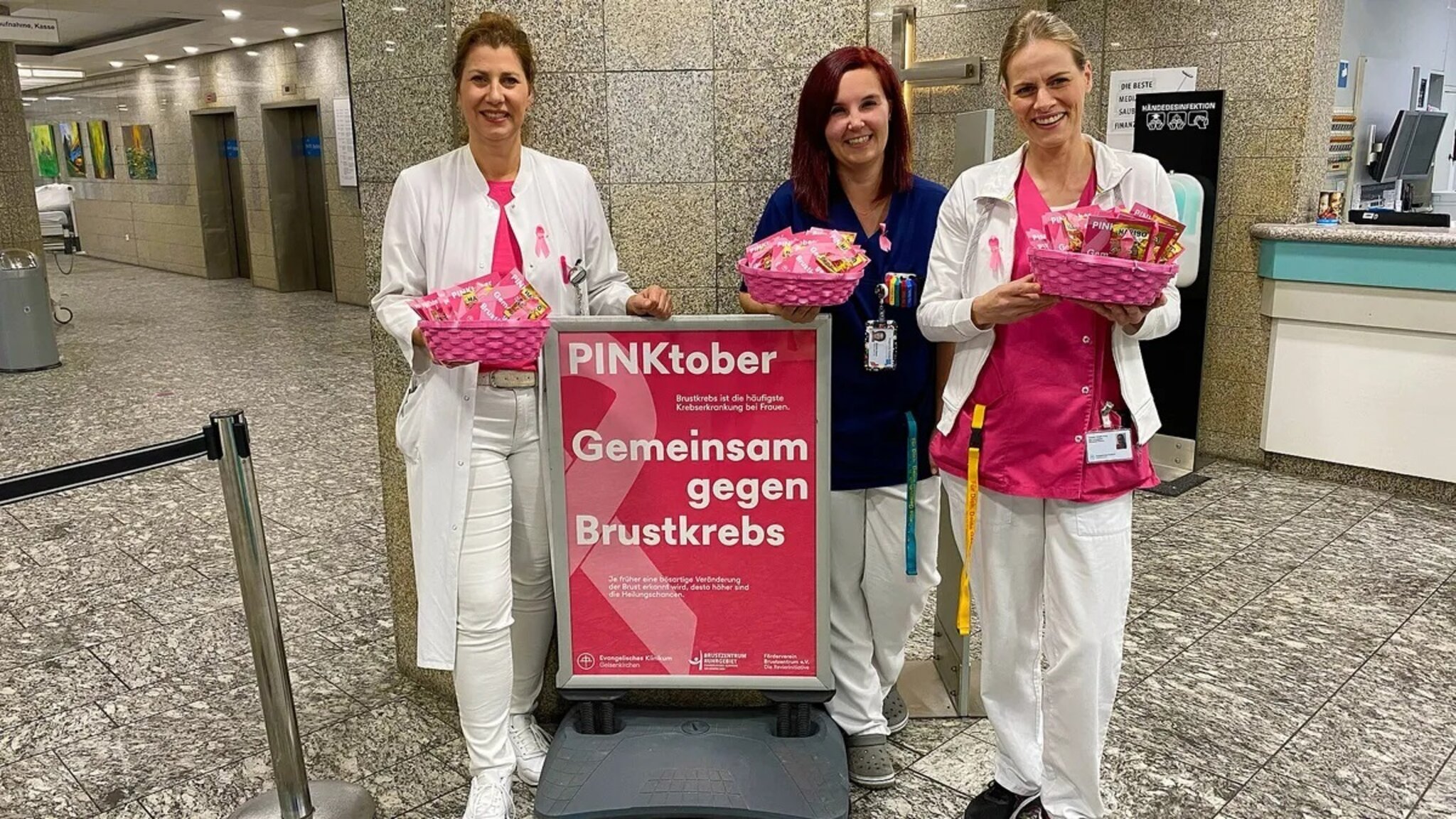 Evangelische Klinikum: Erfolgreicher „Pinktober“ am EVK - Gelsenkirchen