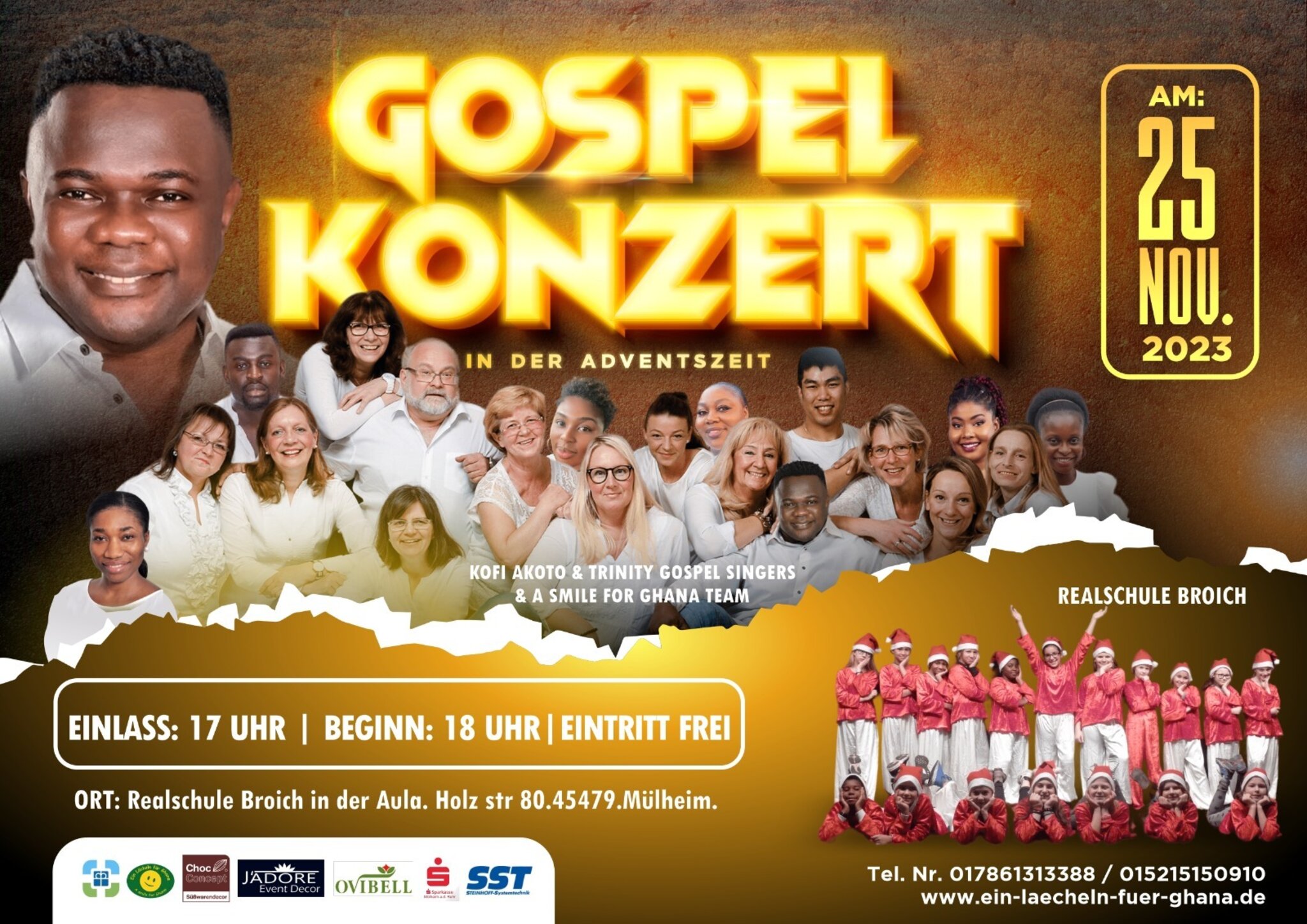 Gospelkonzert: Hören und helfen - Mülheim an der Ruhr