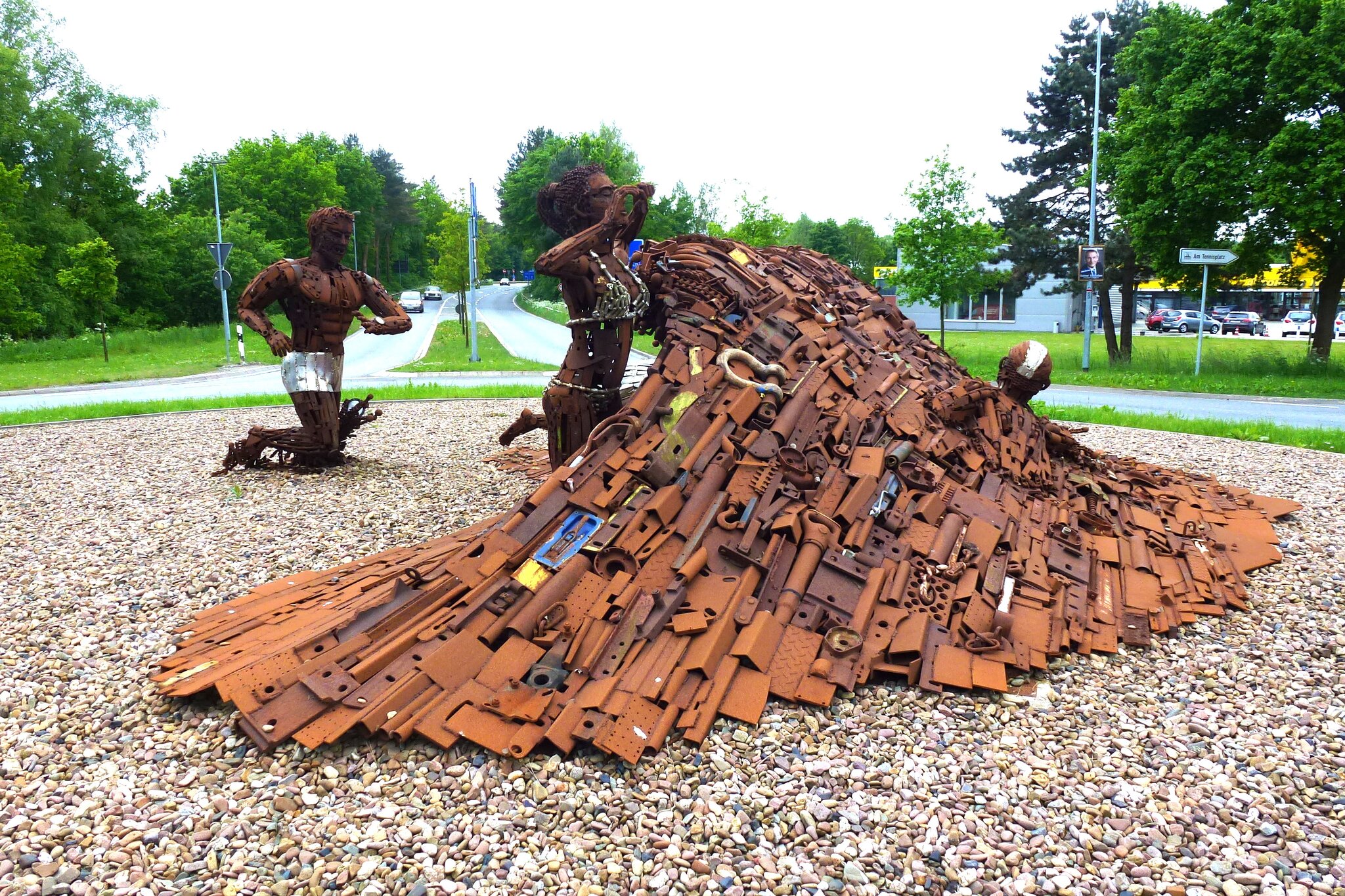 Kunst,Kreativ,Hafen,Kran, Wasser,Schrottkünstler,: Schrottkünstler ...