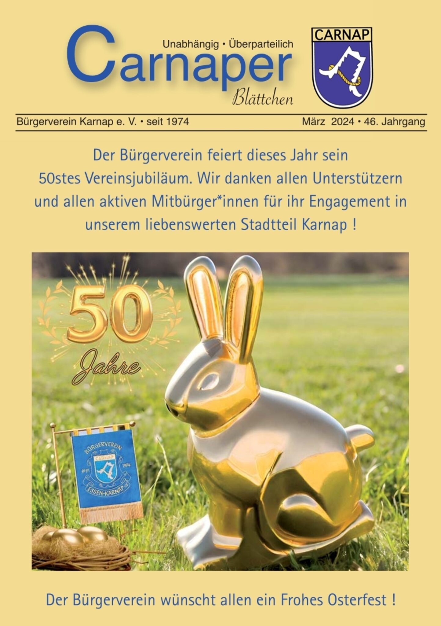 Carnaper Blättchen - Die Osterausgabe ist da!: Hurra! - Essen-Nord