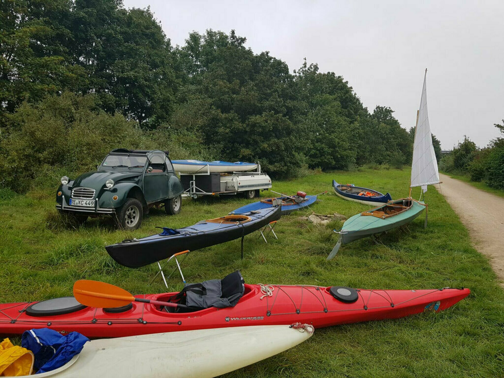 Bezirks-Frühlingsfahrt der Kanutinnen und Kanuten auf der Lippe am 21. ...
