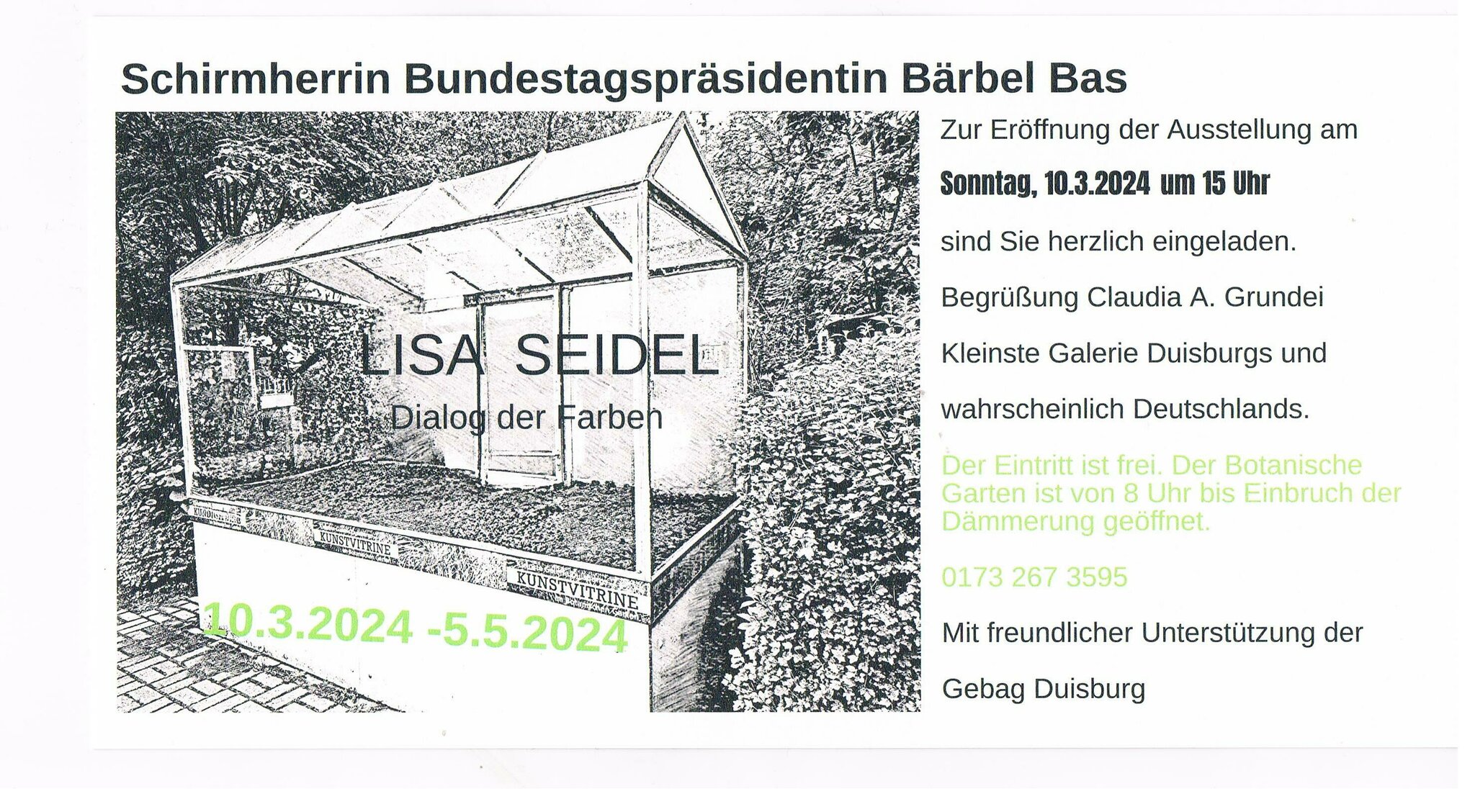 Kleinste Galerie Duisburgs - Kunstvitrine: Lisa Seidel - Dialog der ...