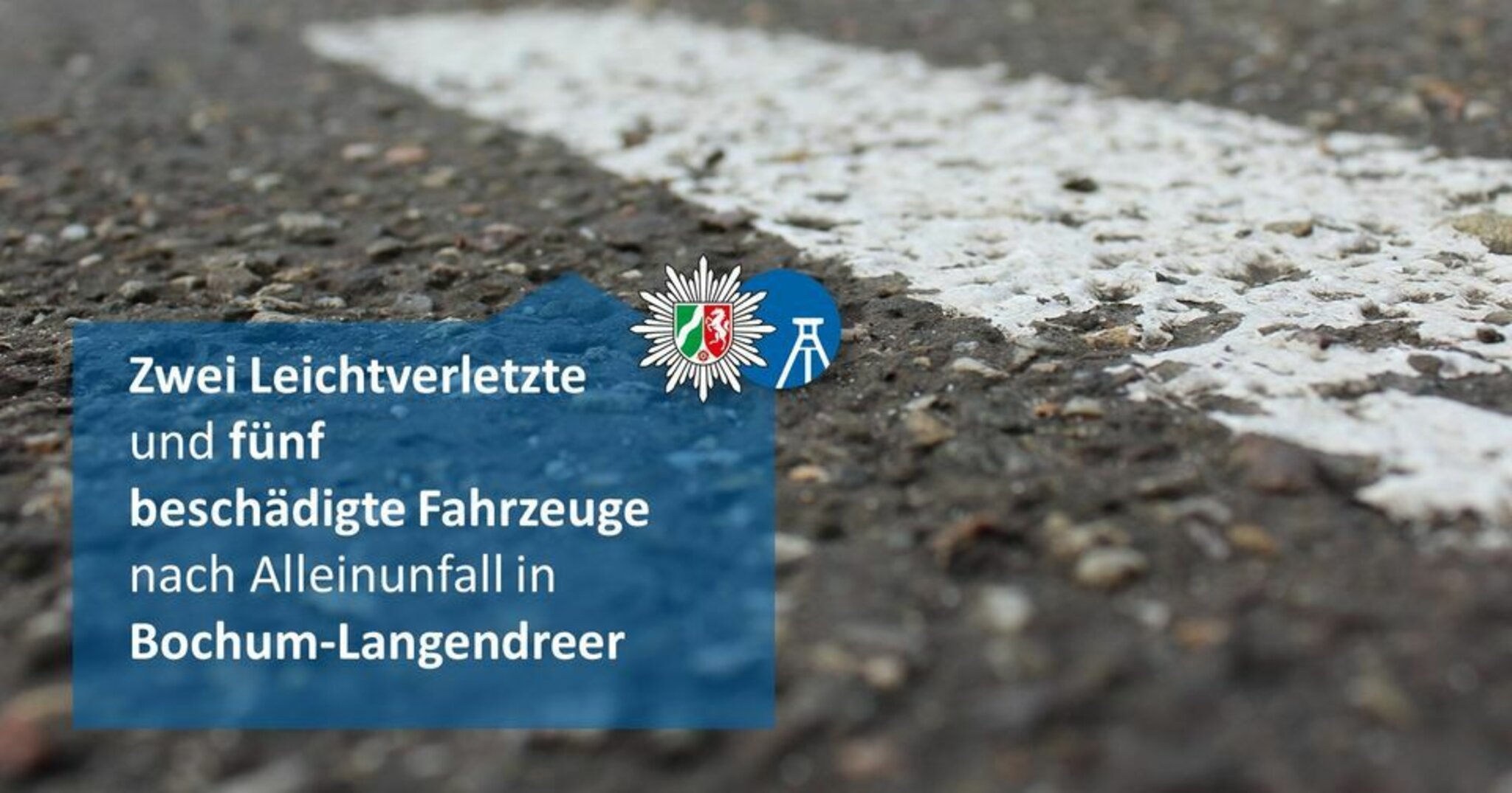 Polizei Bochum: Zwei Leichtverletzte und fünf beschädigte Fahrzeuge nach Alleinunfall in Bochum ...