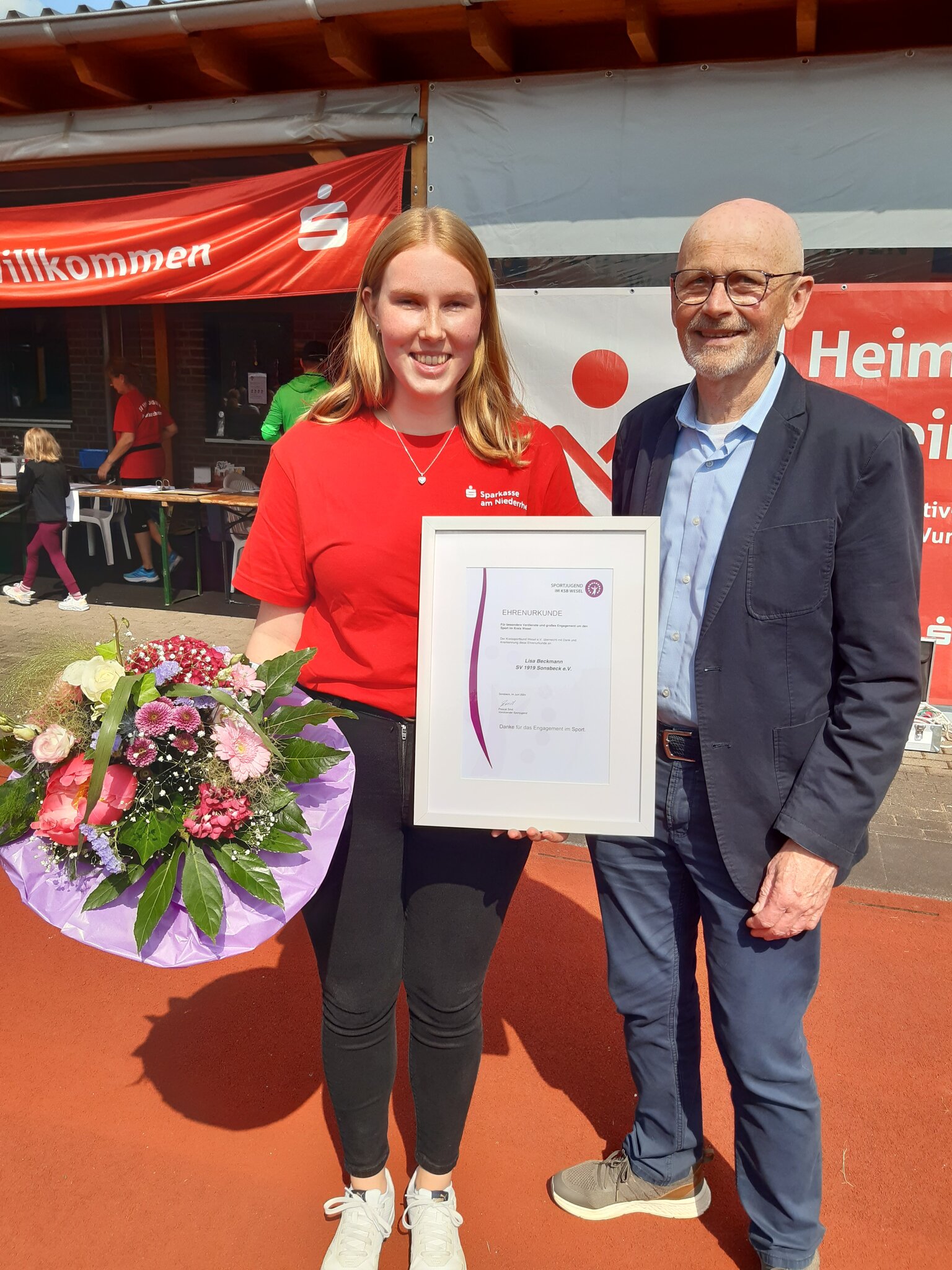 junges Ehrenamt, Sonsbeck: Lisa Beckmann für das ehrenamtliche ...