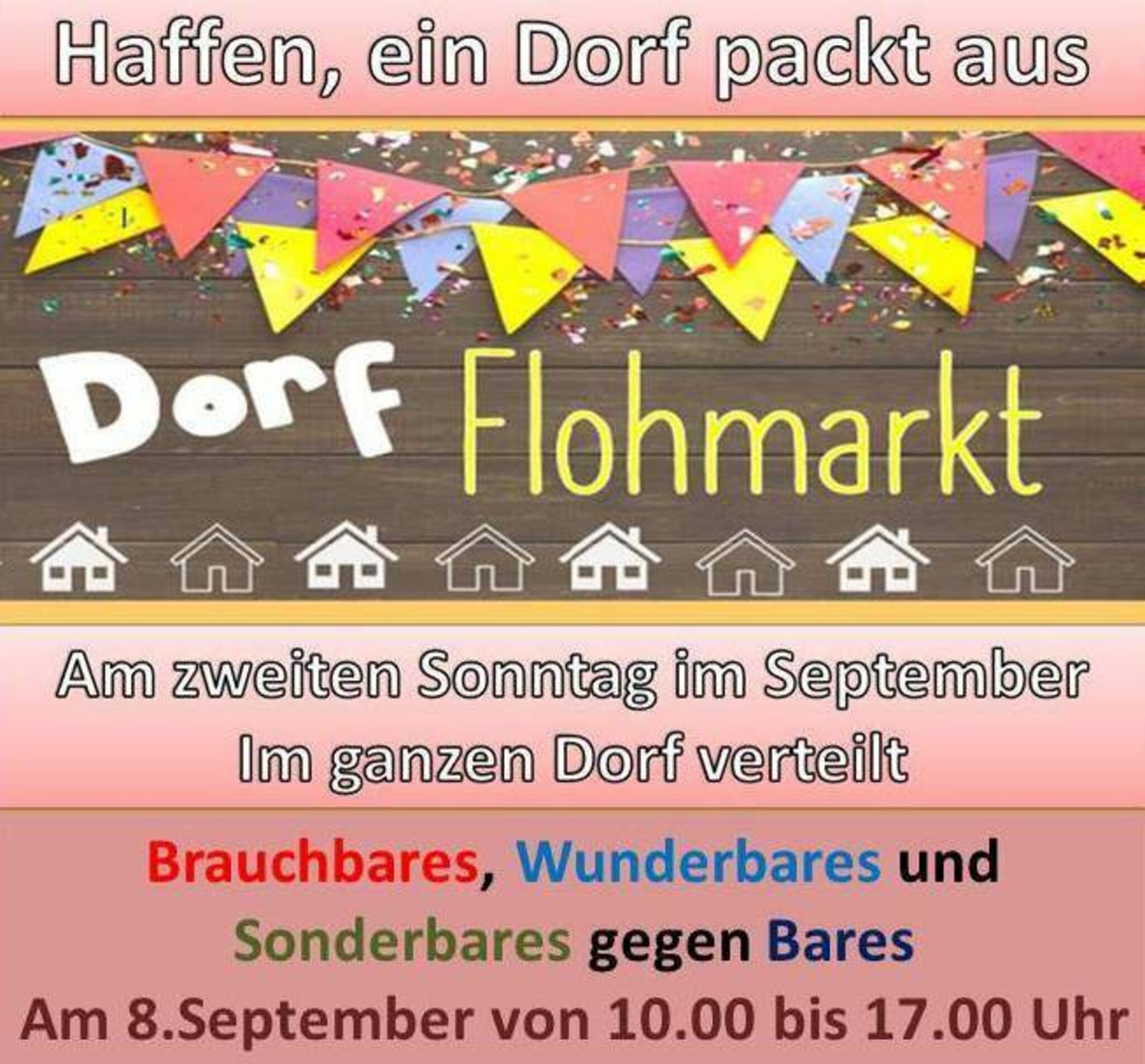 Großer Dorf Flohmarkt: Haffen - Ein Dorf packt aus - Hamminkeln