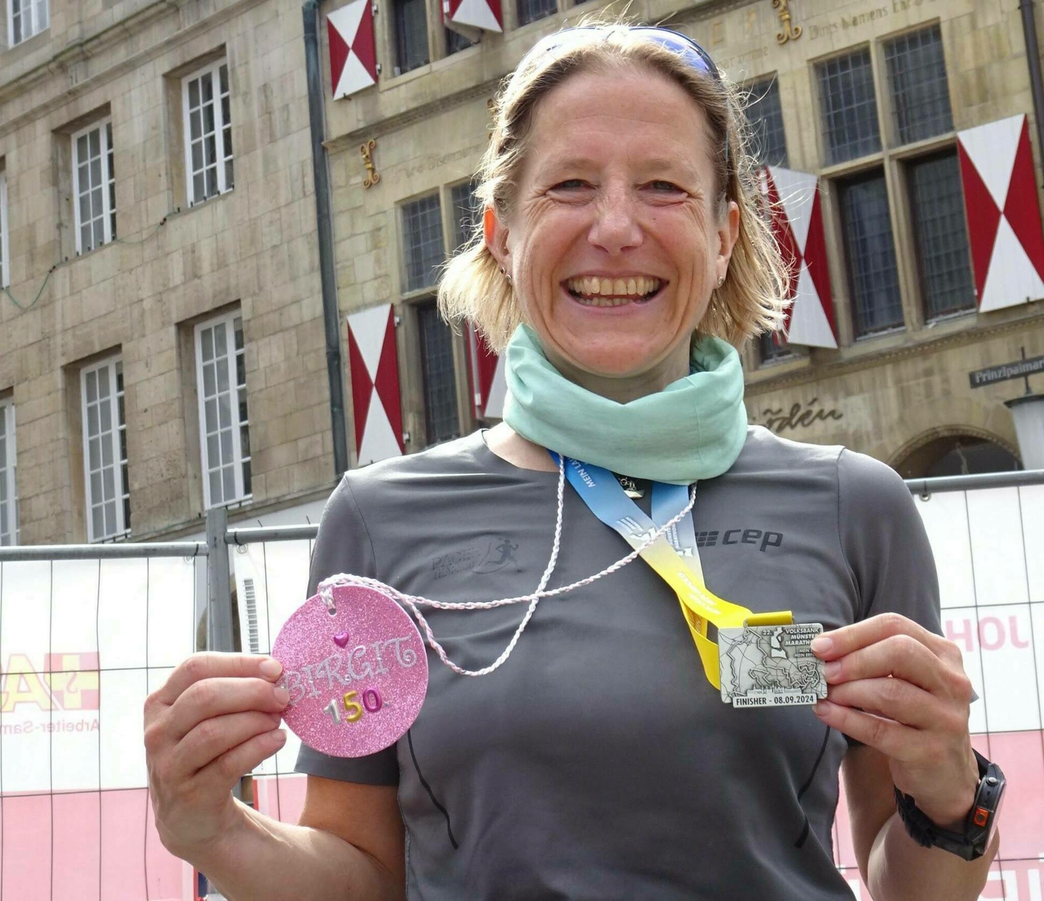Birgit Jahn feiert besonders Jubiläum: Volksbank Münster Marathon ist ...