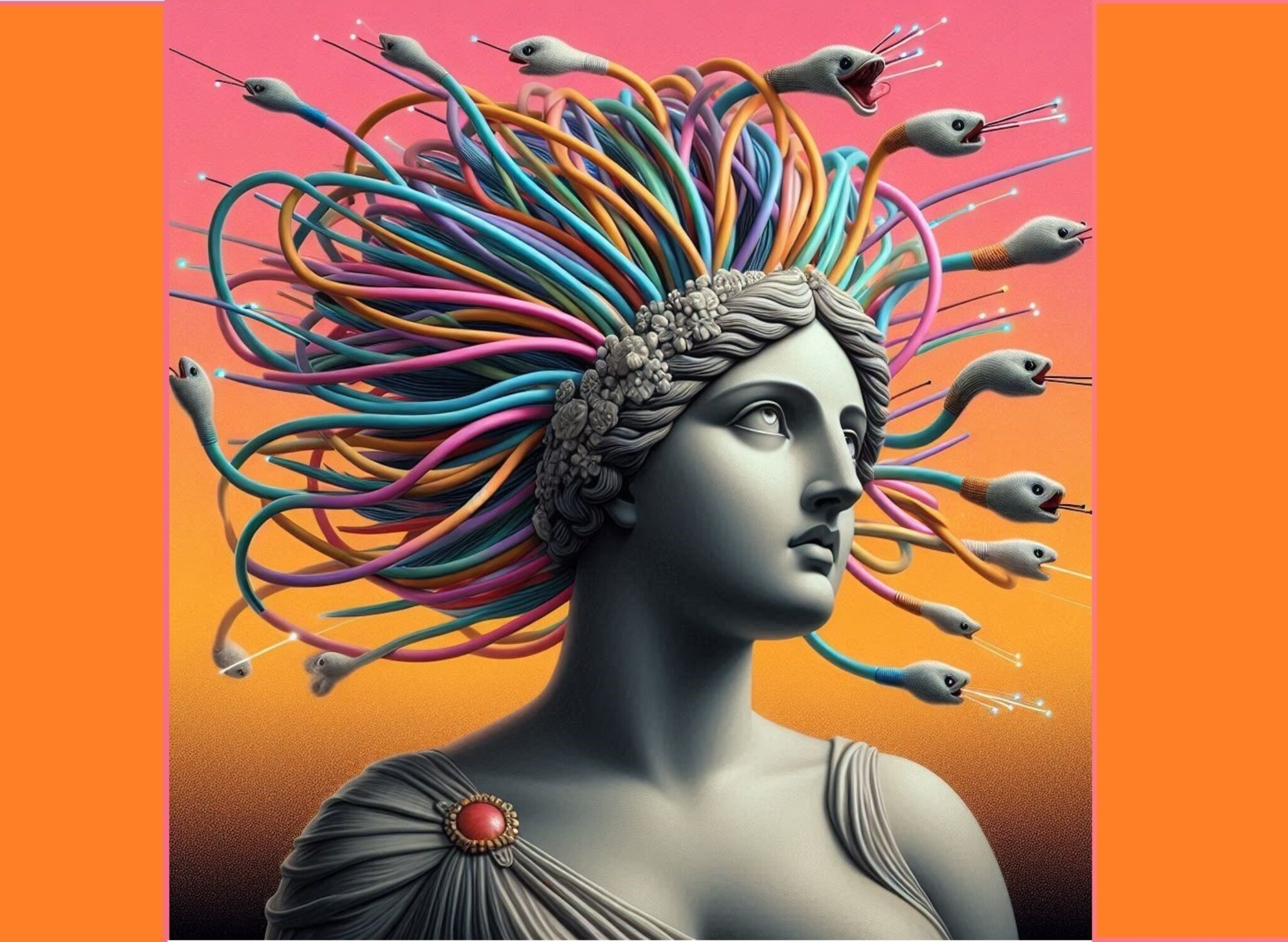 E-ON-Medusa - Göttin der Glasfaserkabel - Mülheim an der Ruhr