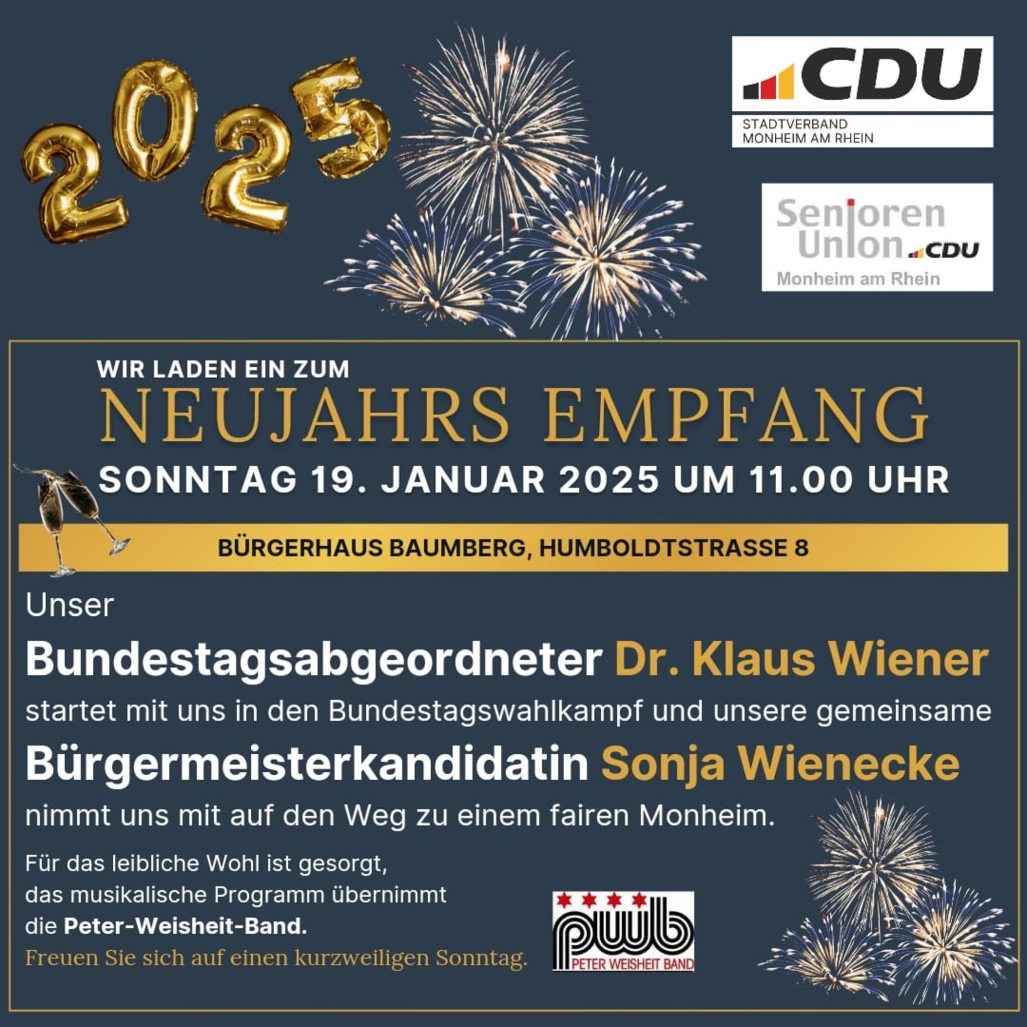 Neujahrsempfang: Neujahrsempfang 2025 der CDU und der Senioren Union Monheim am Rhein - Monheim ...