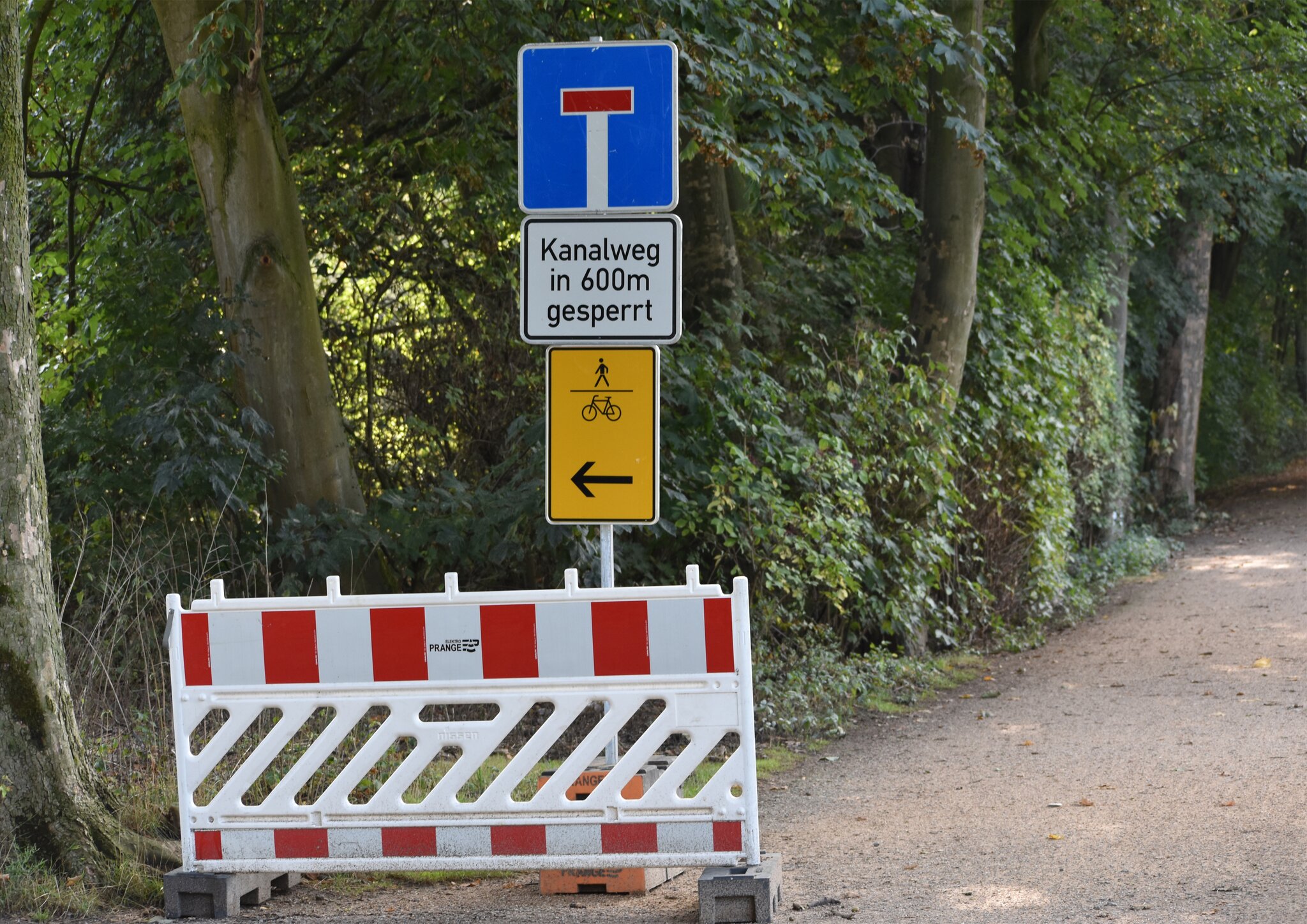 Radwege gesperrt: Rhein-Herne-Kanal und Emscher - Herne