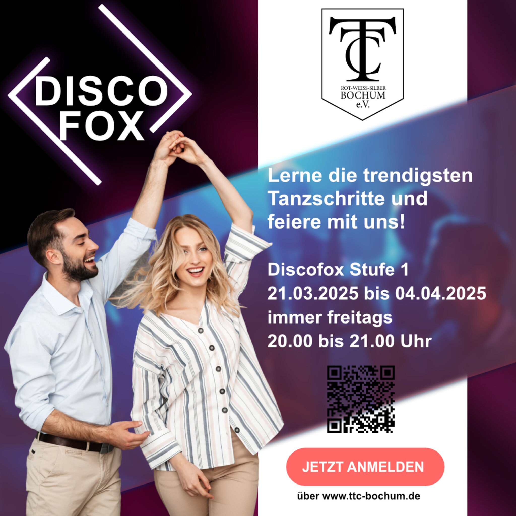 Discofox in Bochum: Einsteigerkurs für Paare - Bochum