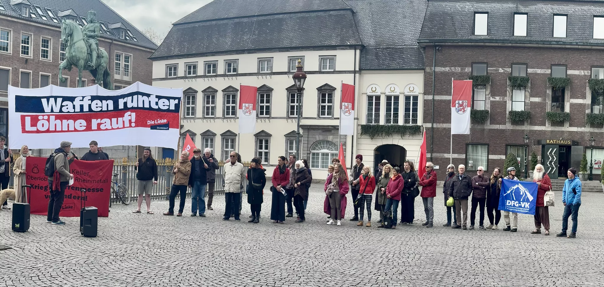 Waffen statt Wandel?: Düsseldorfer Stadtrat lehnt Antrag gegen Rüstungsmesse ab - Düsseldorf