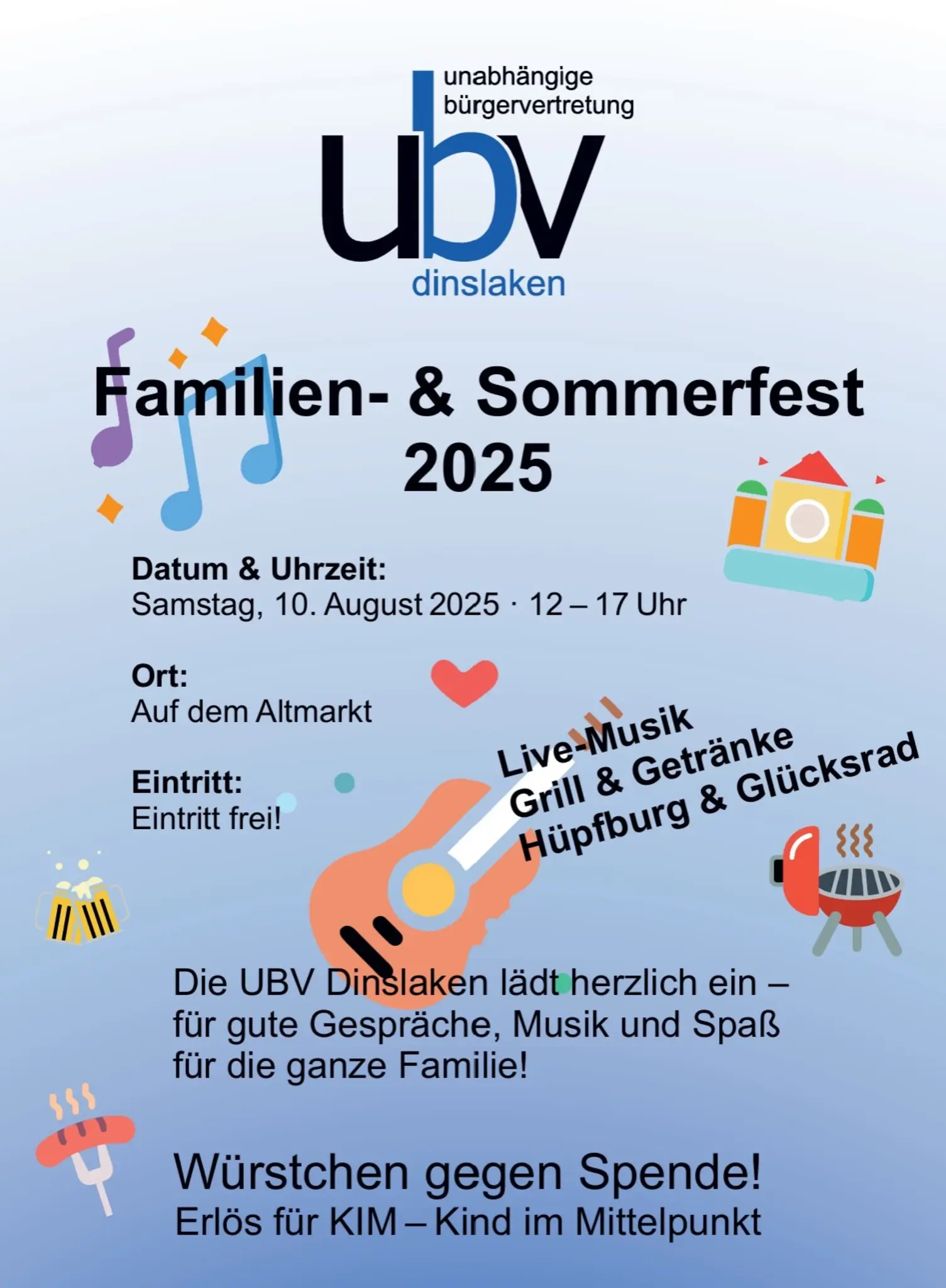 Termine: Sommerfest der UBV - Dinslaken