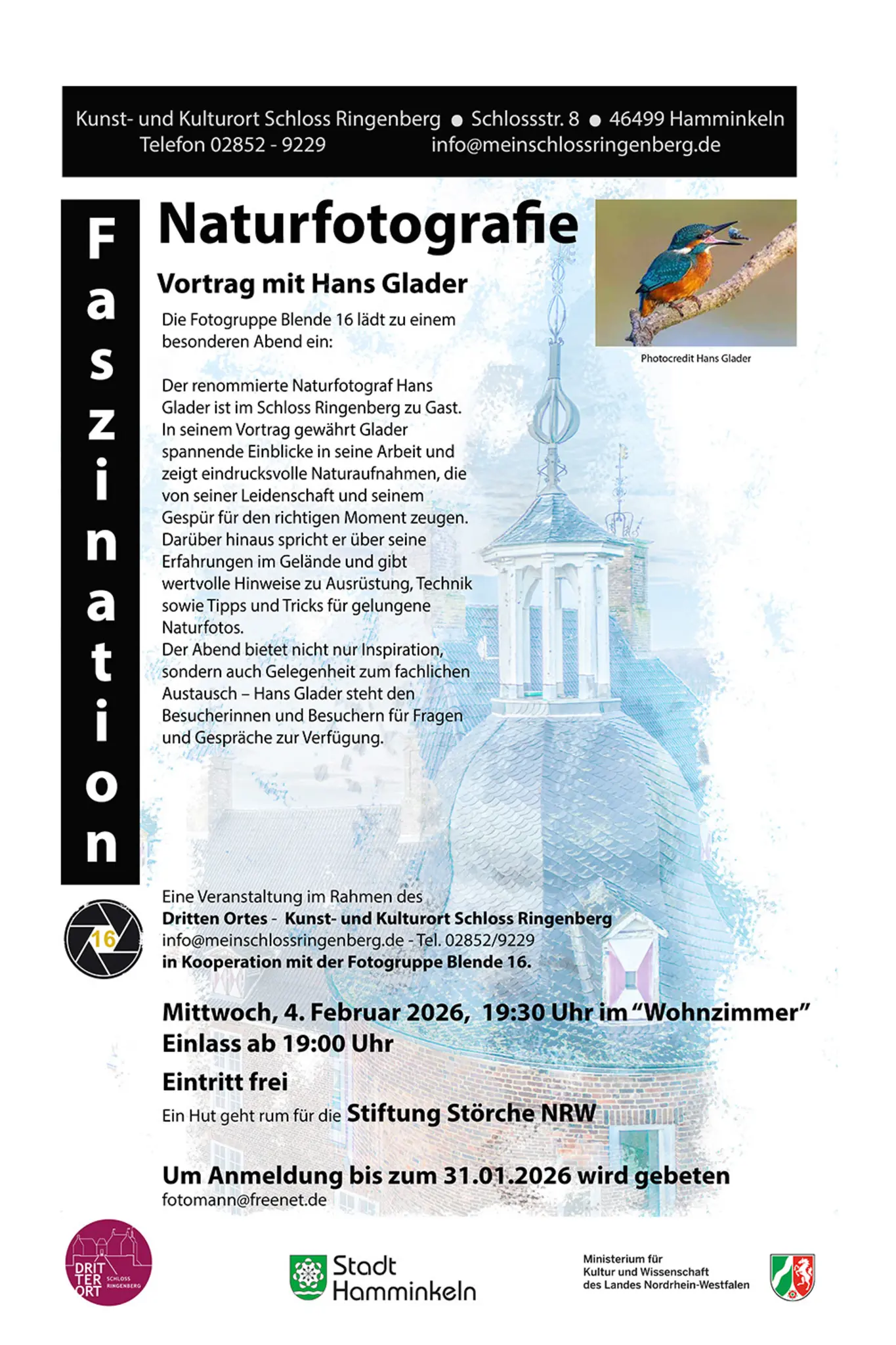 Natur und Tiere: Fotovortrag mit Hans Glader