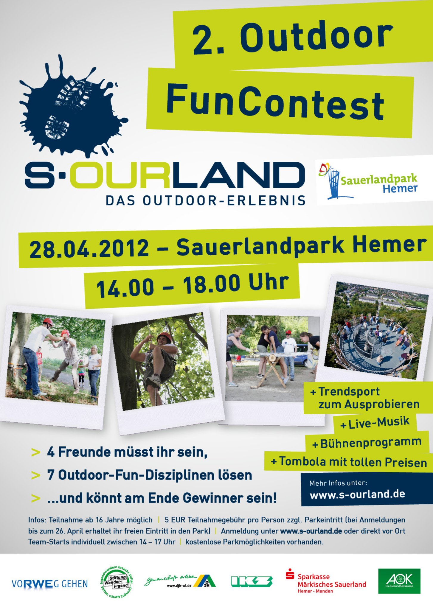 2. S'Ourland Outdoor Fun Contest im Sauerlandpark Hemer
