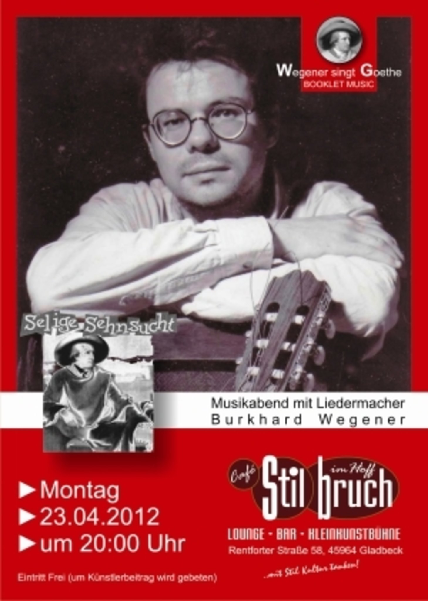 Musikabend mit Liedermacher Burkhard Wegener