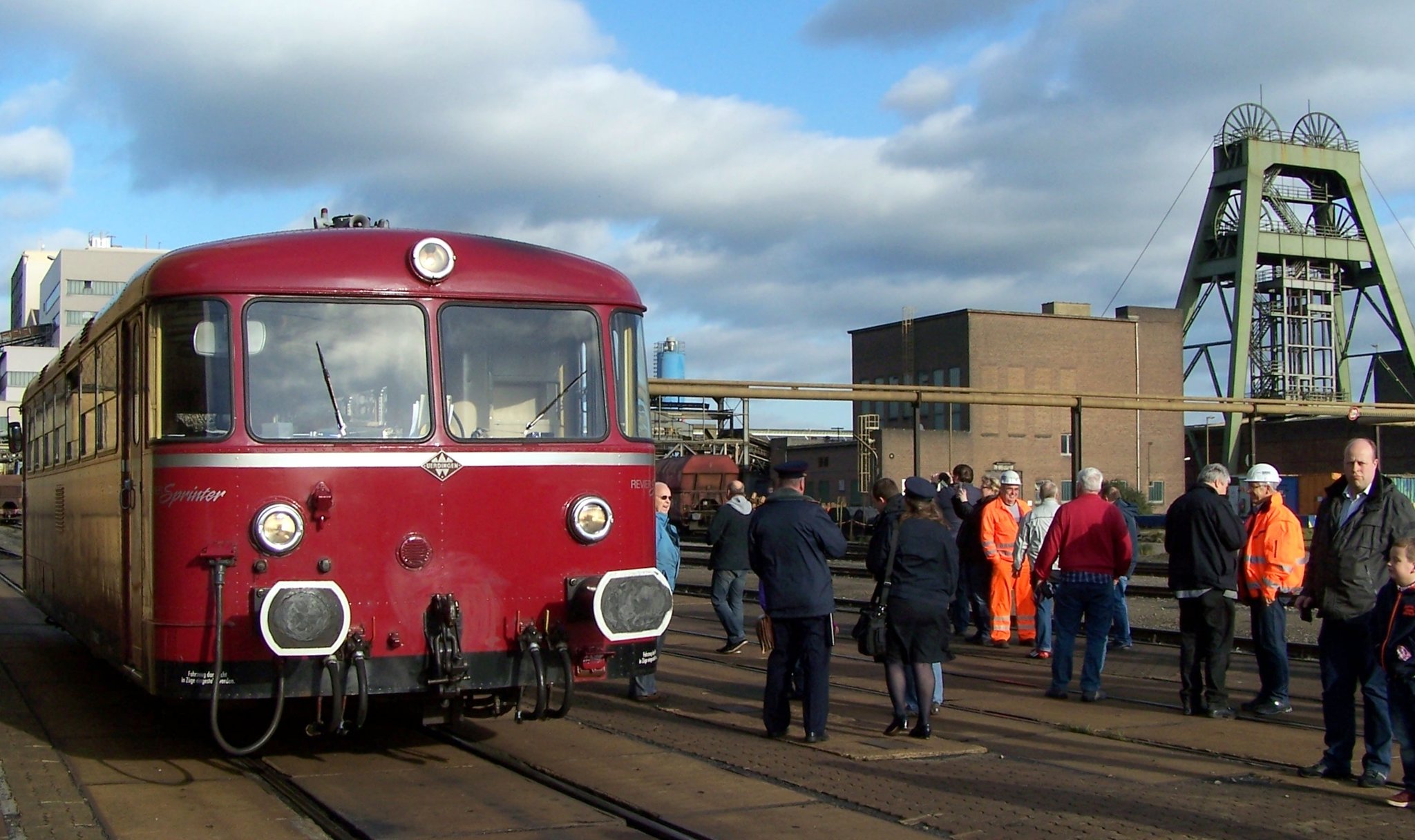 Sonderfahrt im Schienenbus zur Zeche Auguste Victoria in Marl
