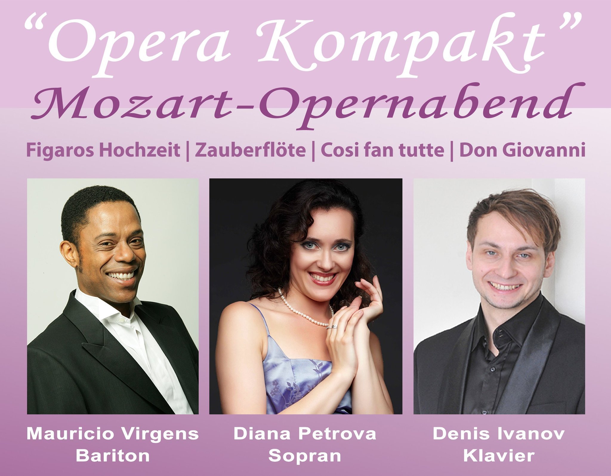 „Opera Kompakt” - Mozart Opernabend in der Dorfkirche