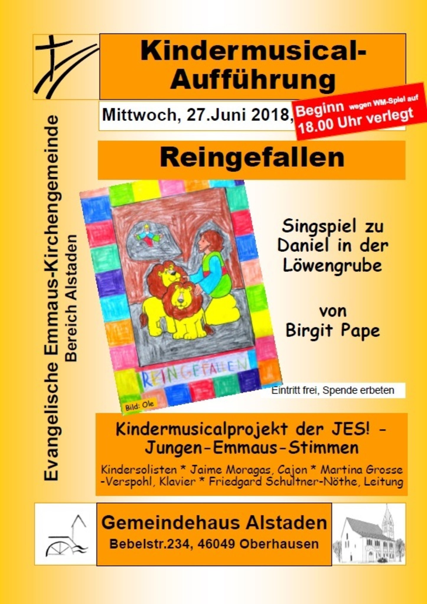 "Reingefallen" - Kindermusical zur biblischen Geschichte von Daniel