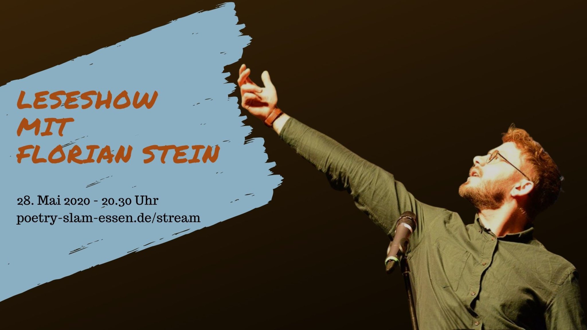 Corona-Break #3: Online-Leseshow mit Florian Stein (Poetry Slam)