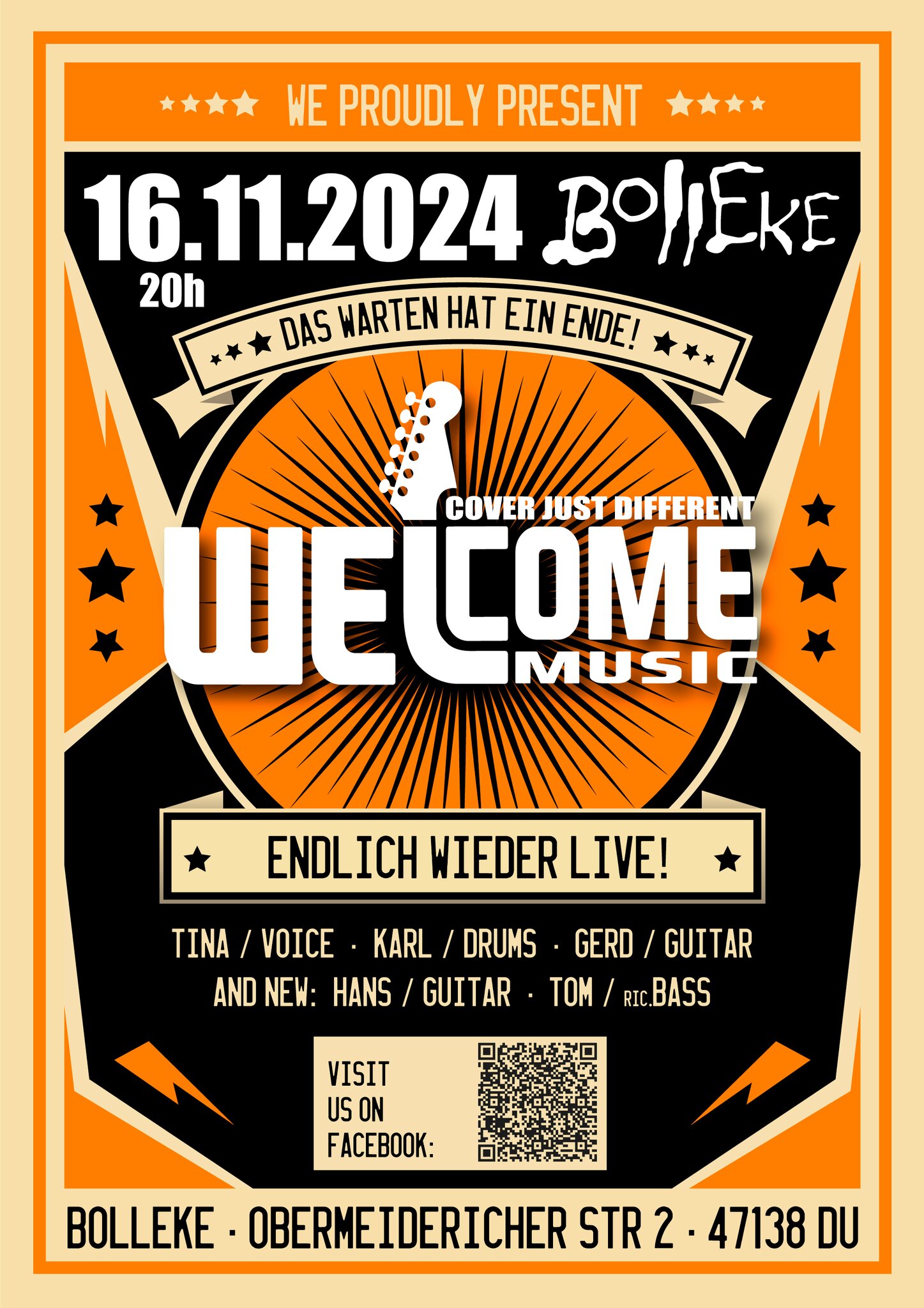 Rockgruppe WELCOME IST ZURÜCK!