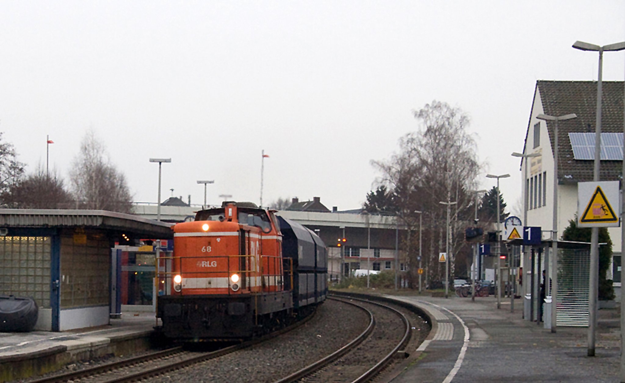 Güterzug mit Kohlewagen in Fröndenberg/Ruhr