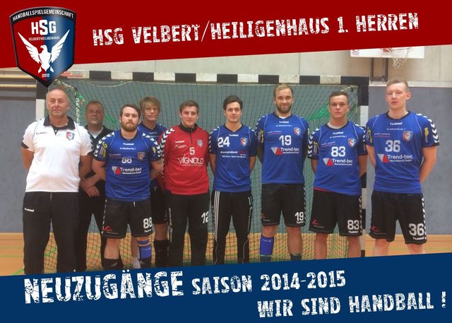 Fünf Neuzugänge und zwei Eigengewächse für die HSG Velbert/Heiligenhaus.