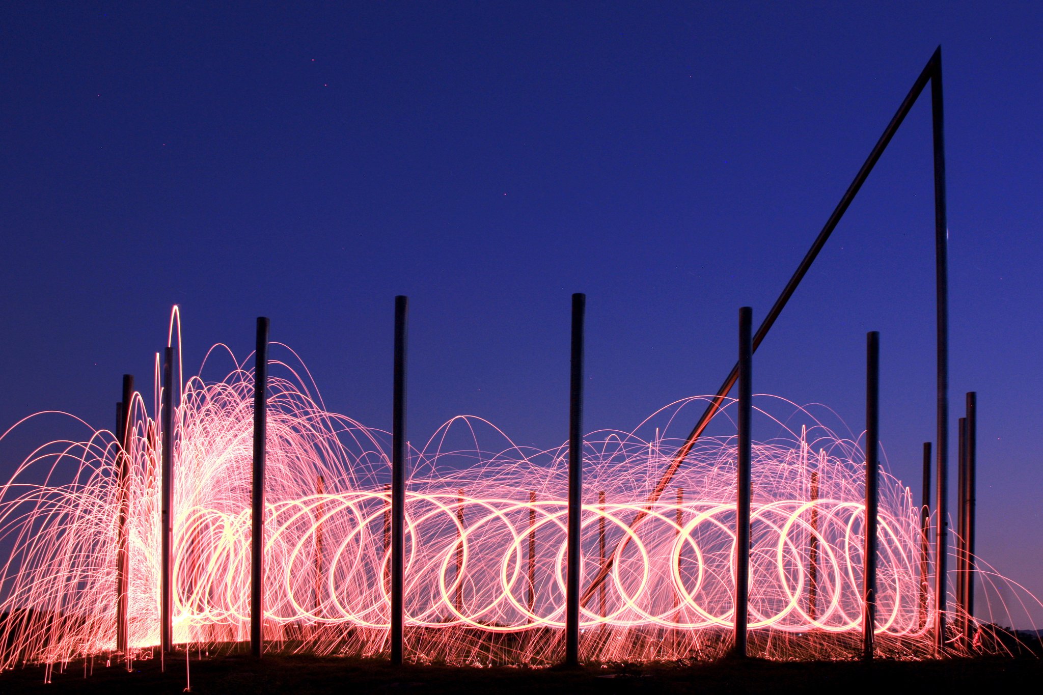 Zur blauen Stunde auf der Halde Schwerin in Castrop-Rauxel (IV)