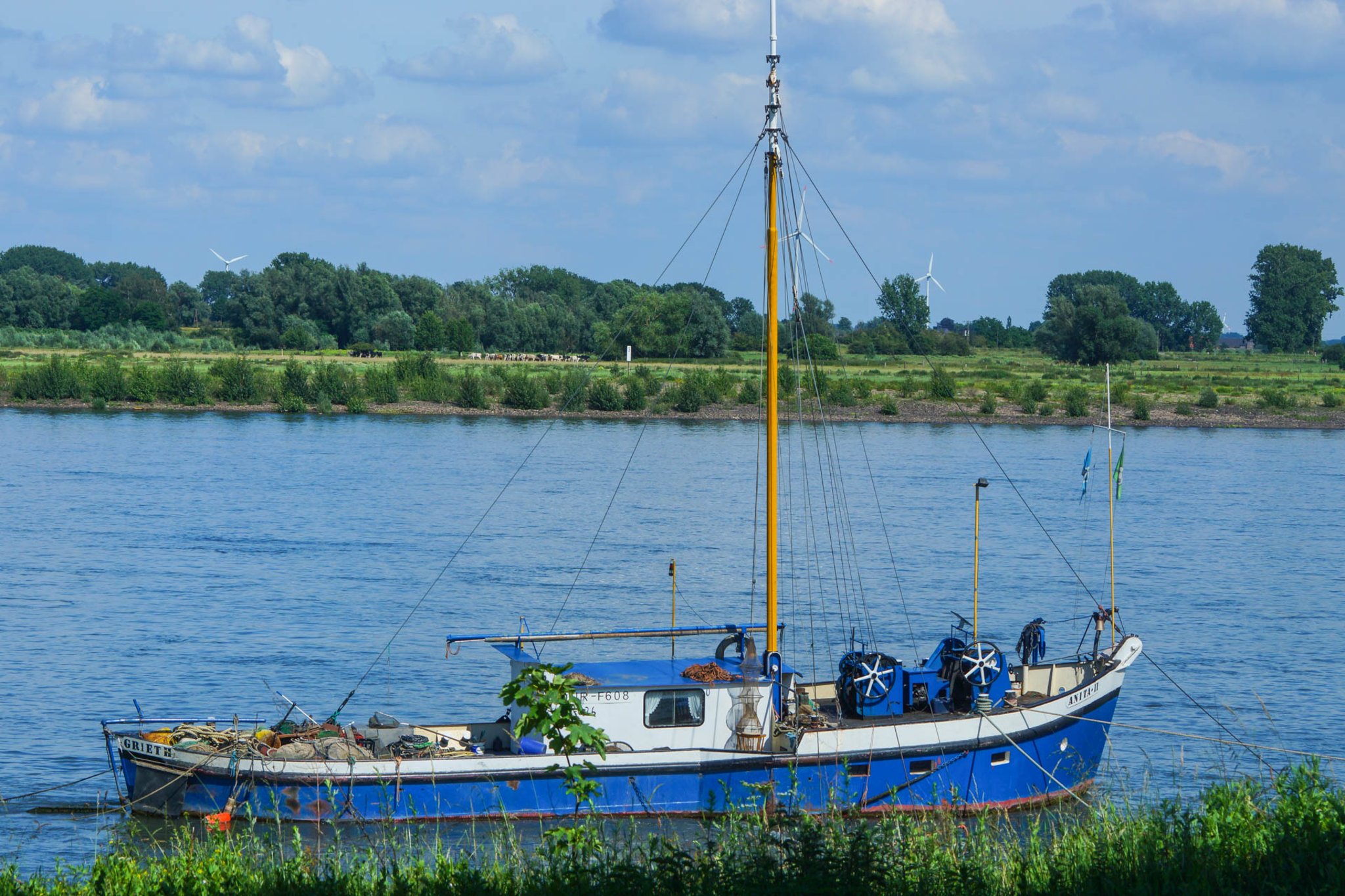 Idylle am Rhein bei Kalkar-Grieth