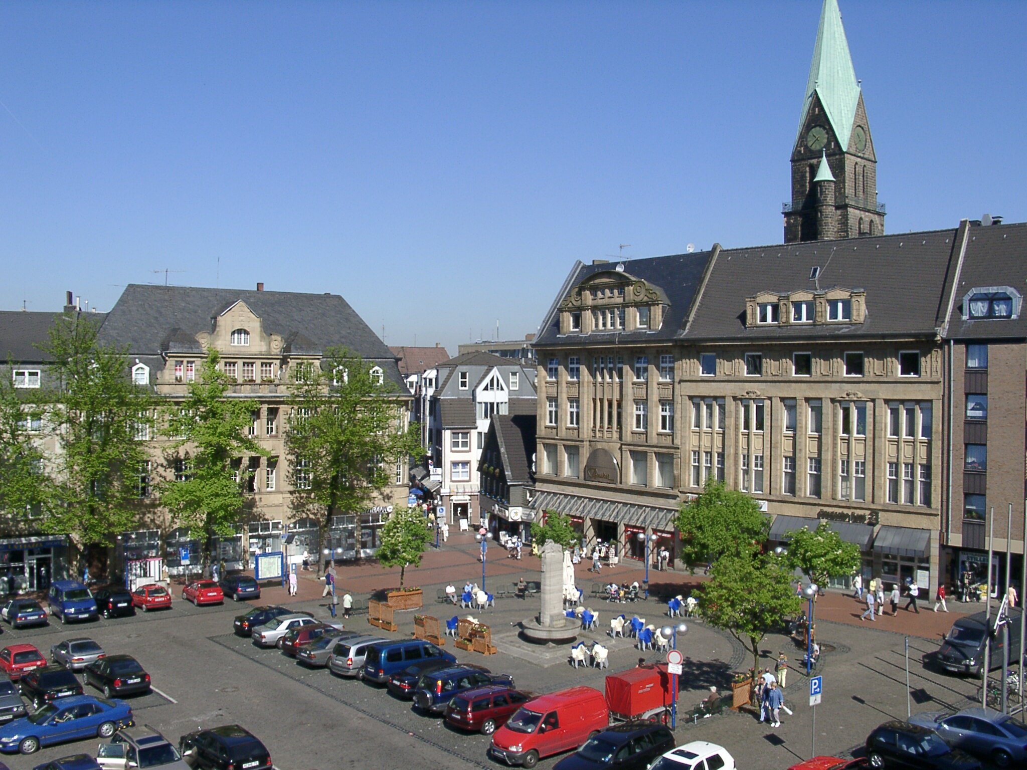 Marktplatz Castrop-Rauxel im Jahr 2001