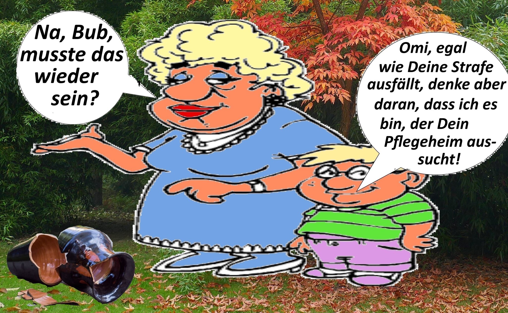 Wenn die Oma mit dem Enkel...