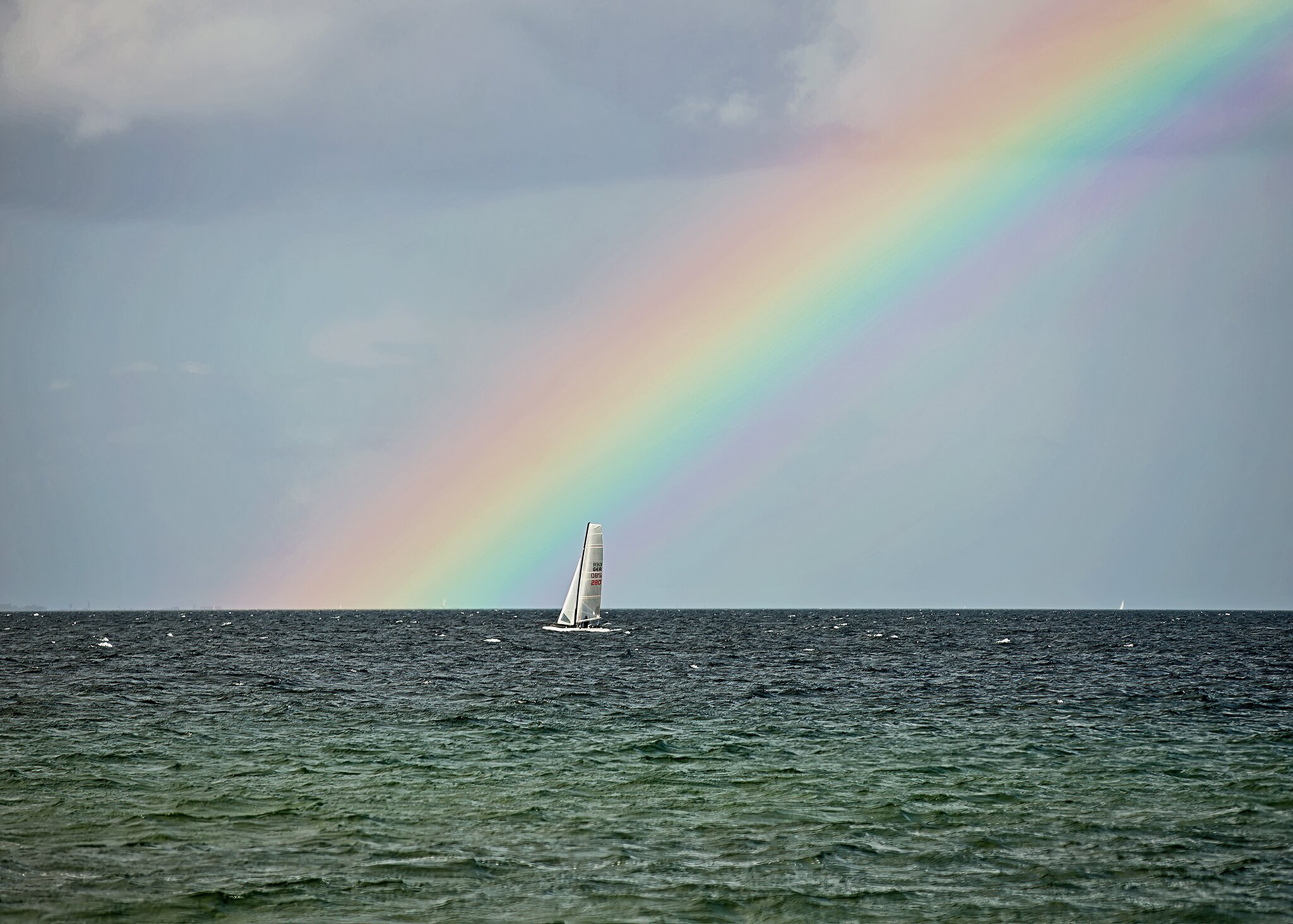 Regenbogen über der Ostsee