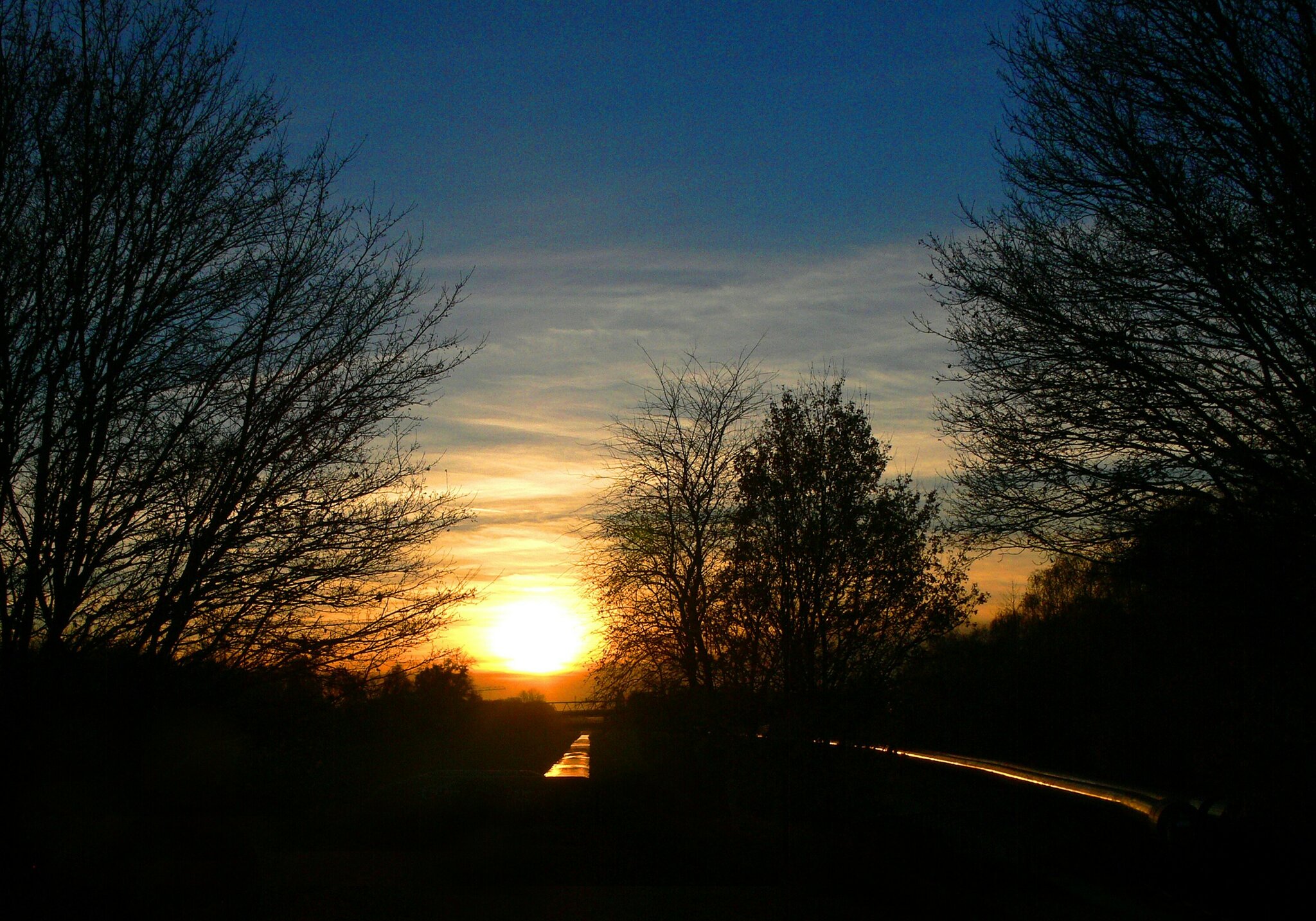 Sonnenuntergang an der Emscher in Gelsenkirchen-Sutum (06)
