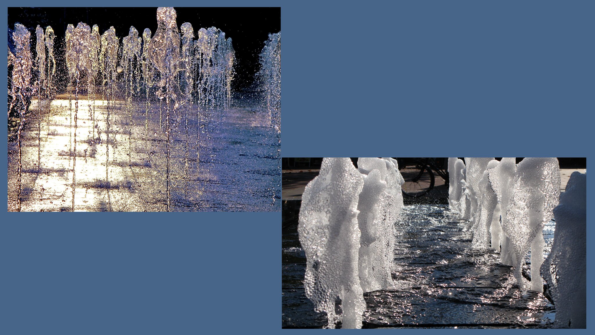 Elegante Wasserfiguren