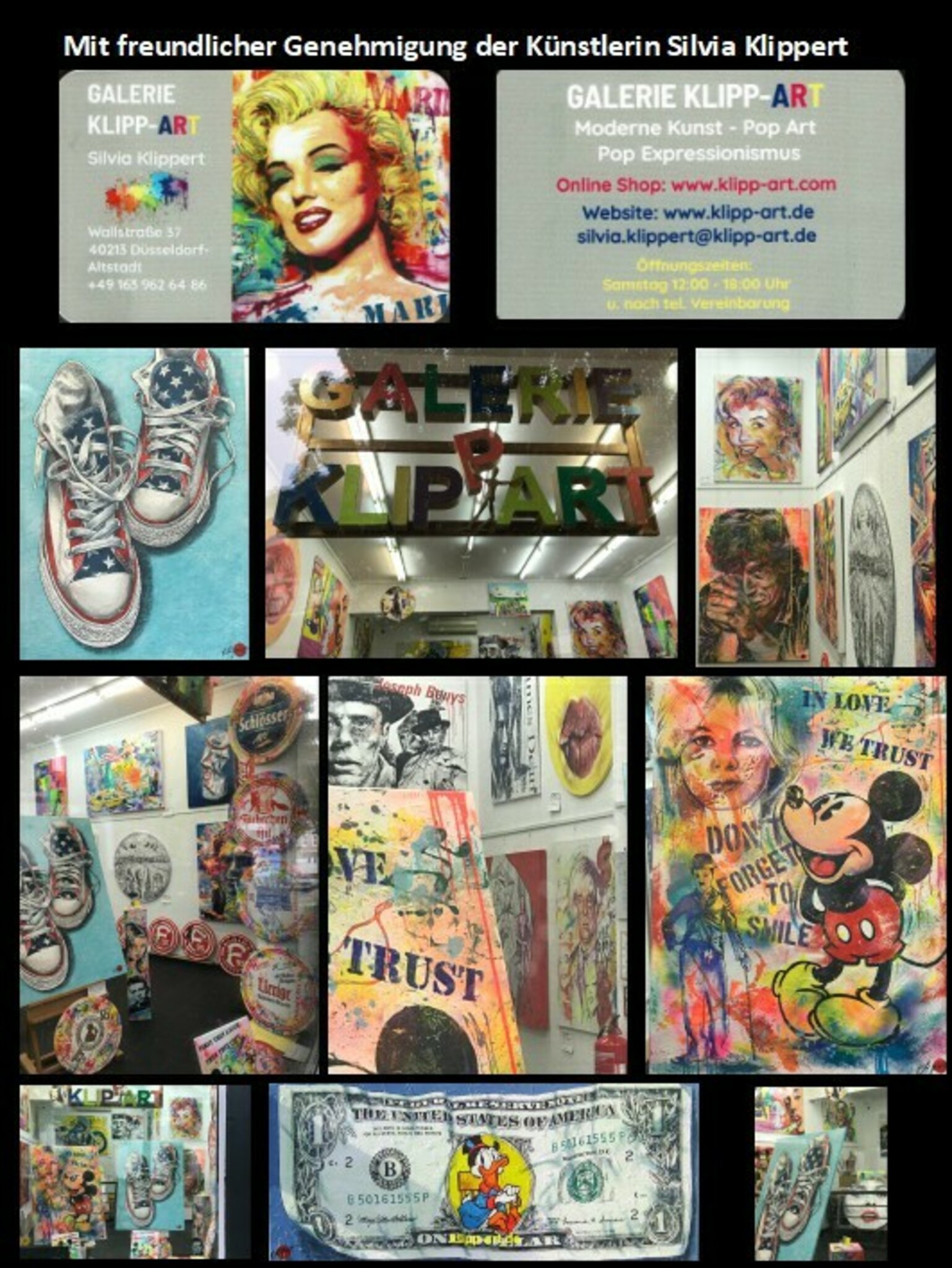 Ausflug nach Düsseldorf 20.07.24 - Künstlerin Silvia Klippert an ihrem ...