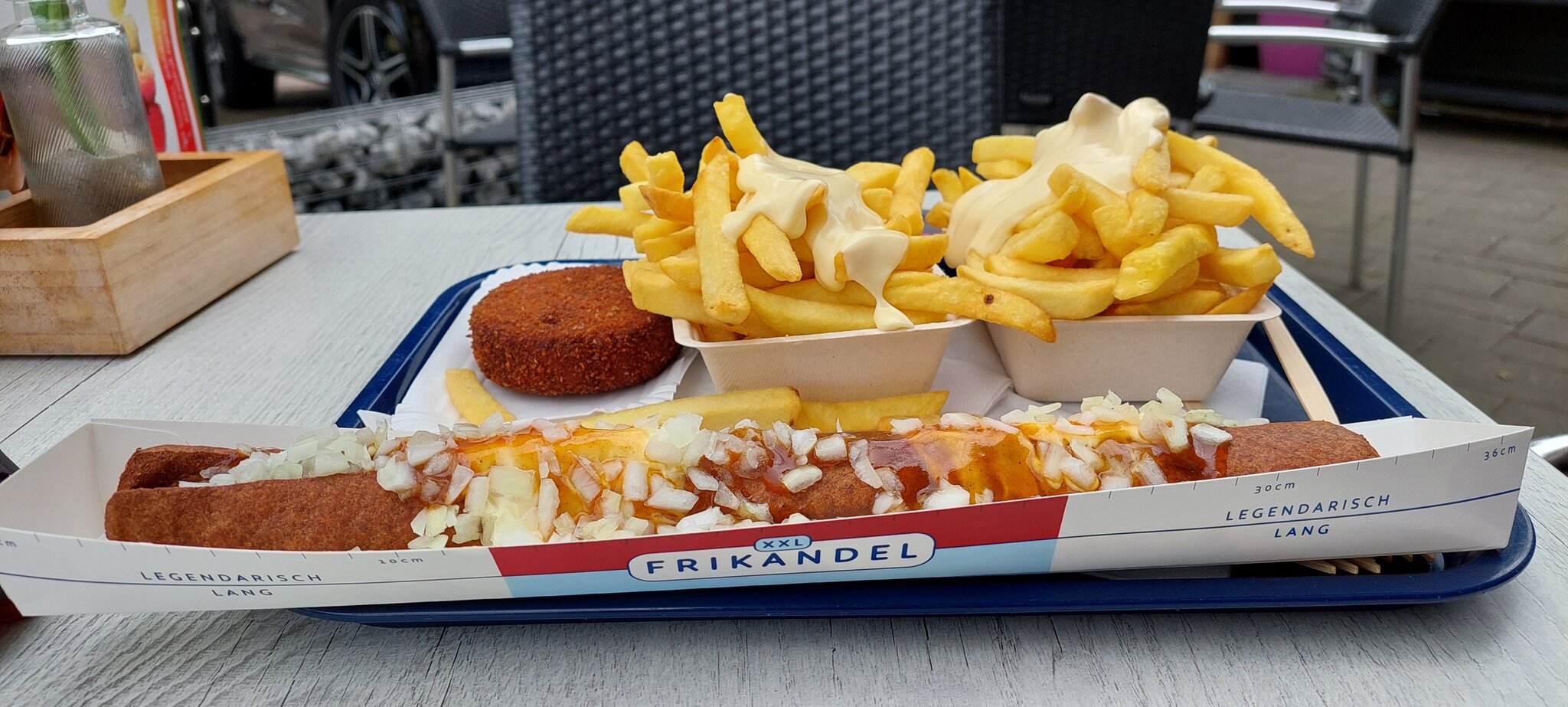 Hollands Frikandel spezial XXL . Mann ist die lecker 😉😊🤗