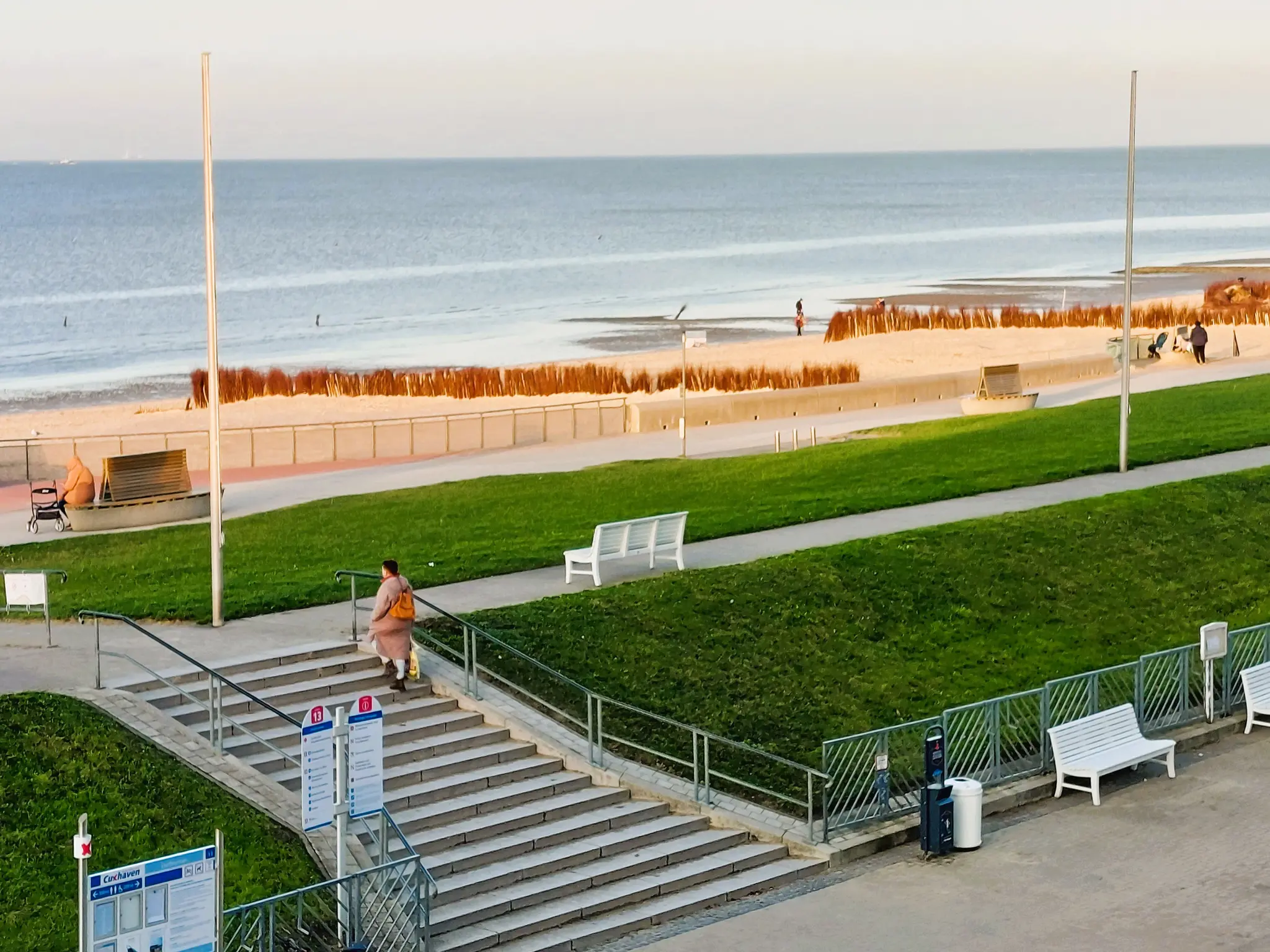 Die Strandpromenade von Duhnen
